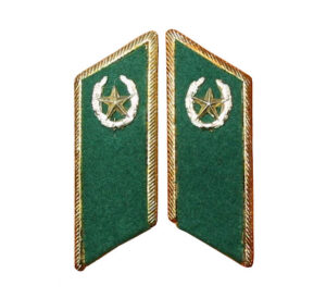 Soviet army border guards green metal collar tabs – soviet-surplus.com