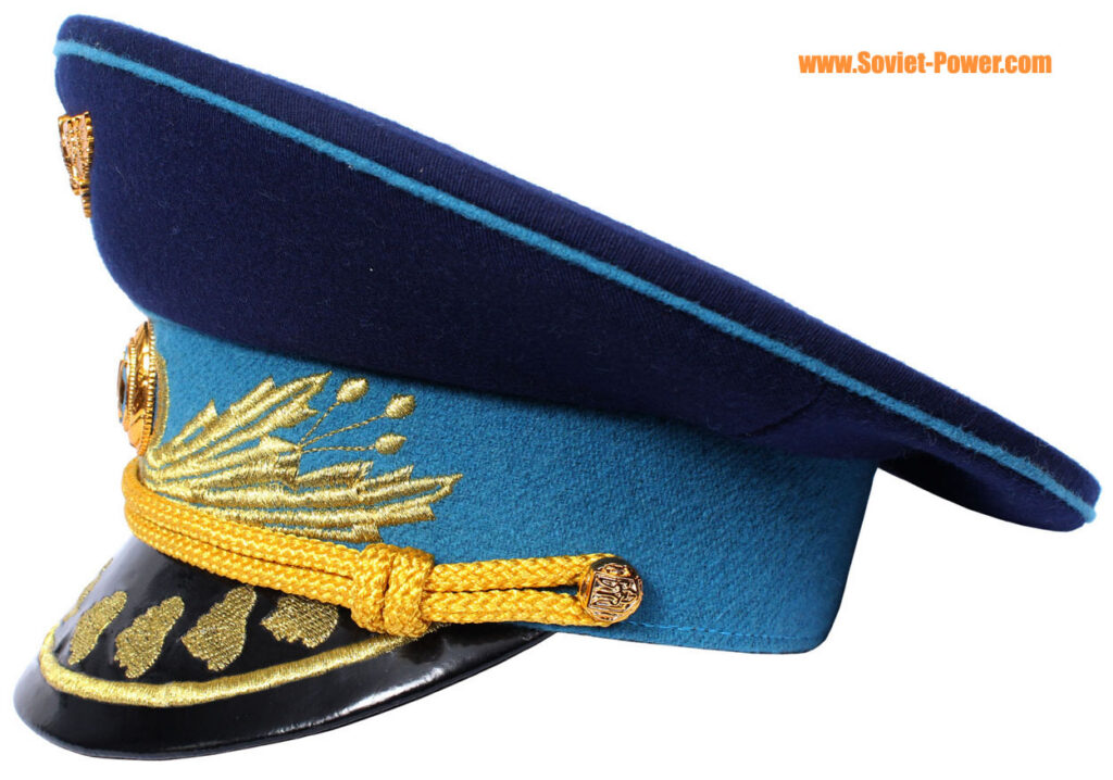 Ukraine Air Force Generals blue visor hat – soviet-surplus.com