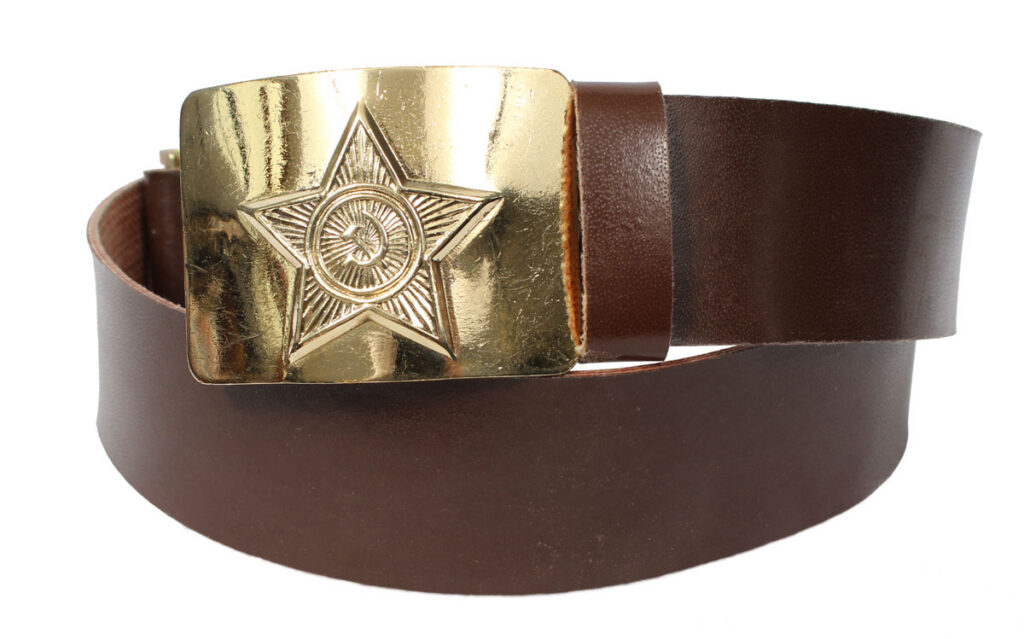 Soviet soldier Military belt golden buckle – soviet-surplus.com