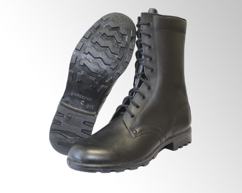 Airsoft Soviet statutory high ankle chrome leather boots demi-season ...