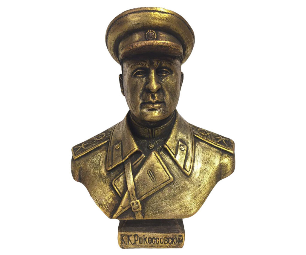 Soviet / Poland warlord Konstanty Rokossowski bronze bust – soviet ...